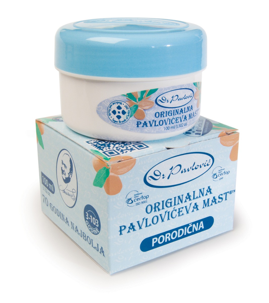 Крем Д-р Павлович - Оригинална Павловича мас 3+, 100 ml | kindermarket.bg