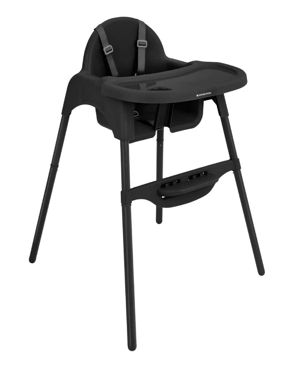 Столче за хранене 2 в 1 Kikkaboo - Jammy, Black | kindermarket.bg