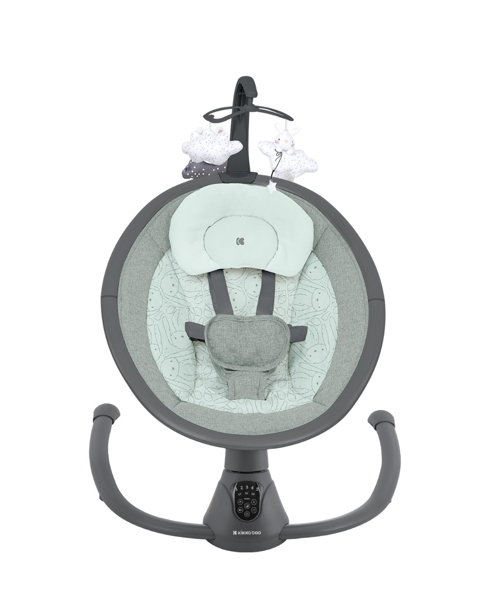 Бебешка електрическа люлка Kikkaboo - Twiddle, Mint | kindermarket.bg