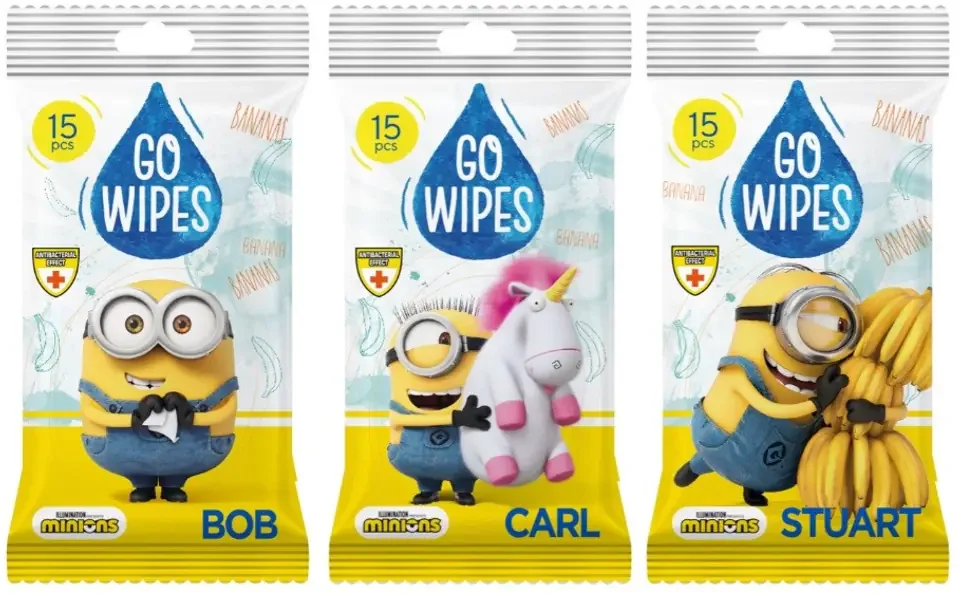 Антибактериални кърпички Go Wipes, 15 броя | kindermarket.bg