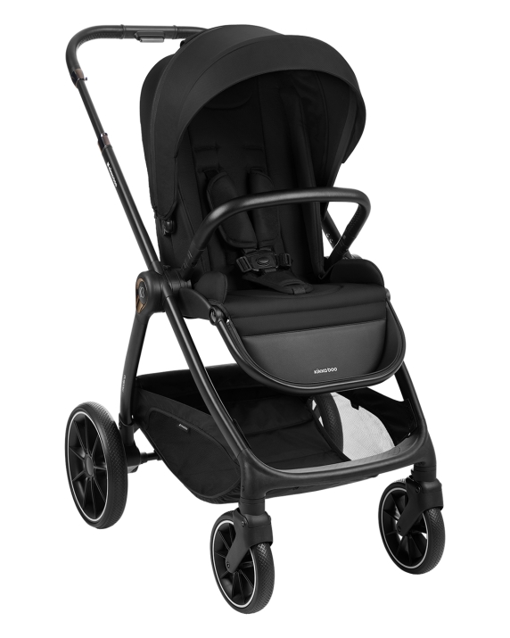 Комбинирана количка 3 в 1 с кош за новородено Kikkaboo – Modena, Black ...