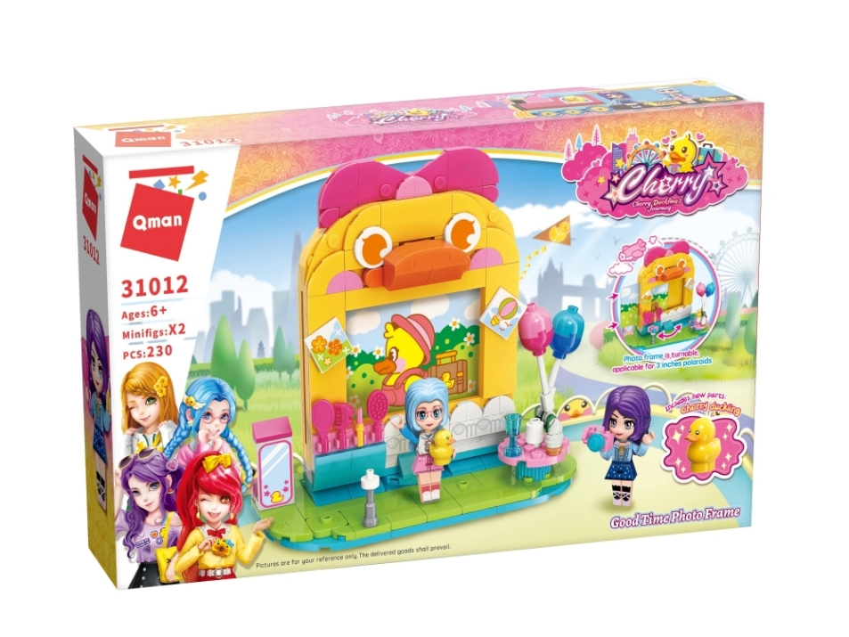Конструктор Qman - Cherry, Павилион за снимки, 230 части | kindermarket.bg